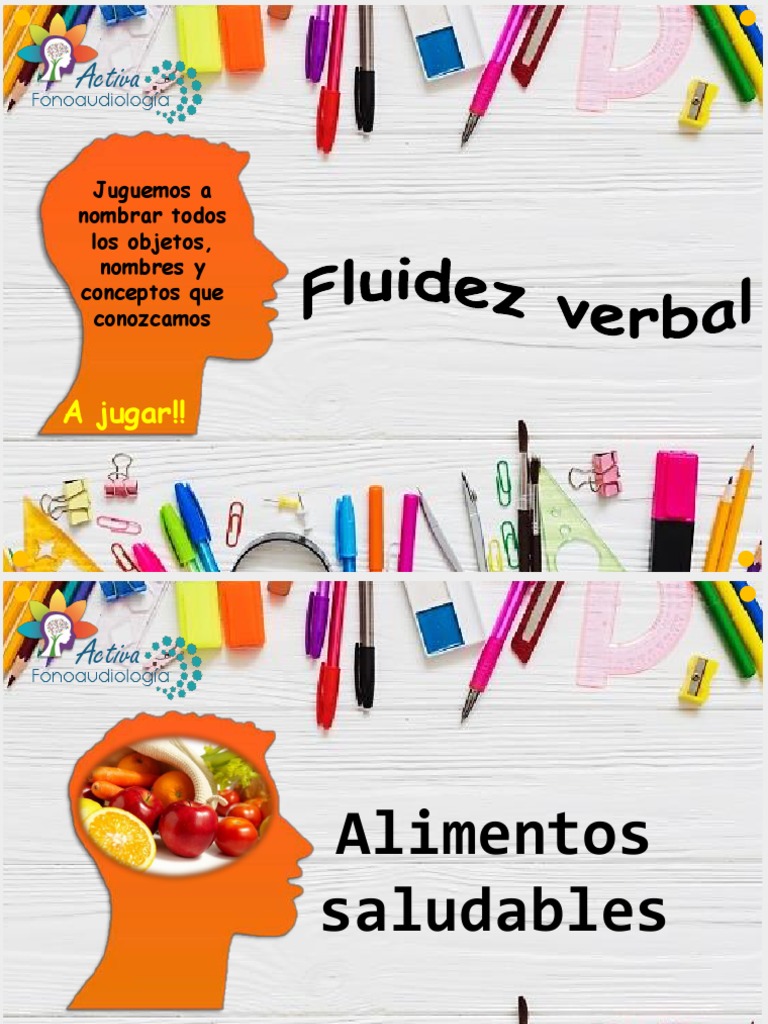 Fluidez Verbal - Activa Fonoaudiologia | PDF