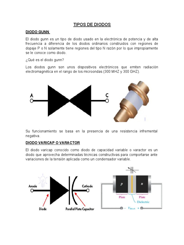 LG Tipos de Diodos | PDF | Diodo | Semiconductores