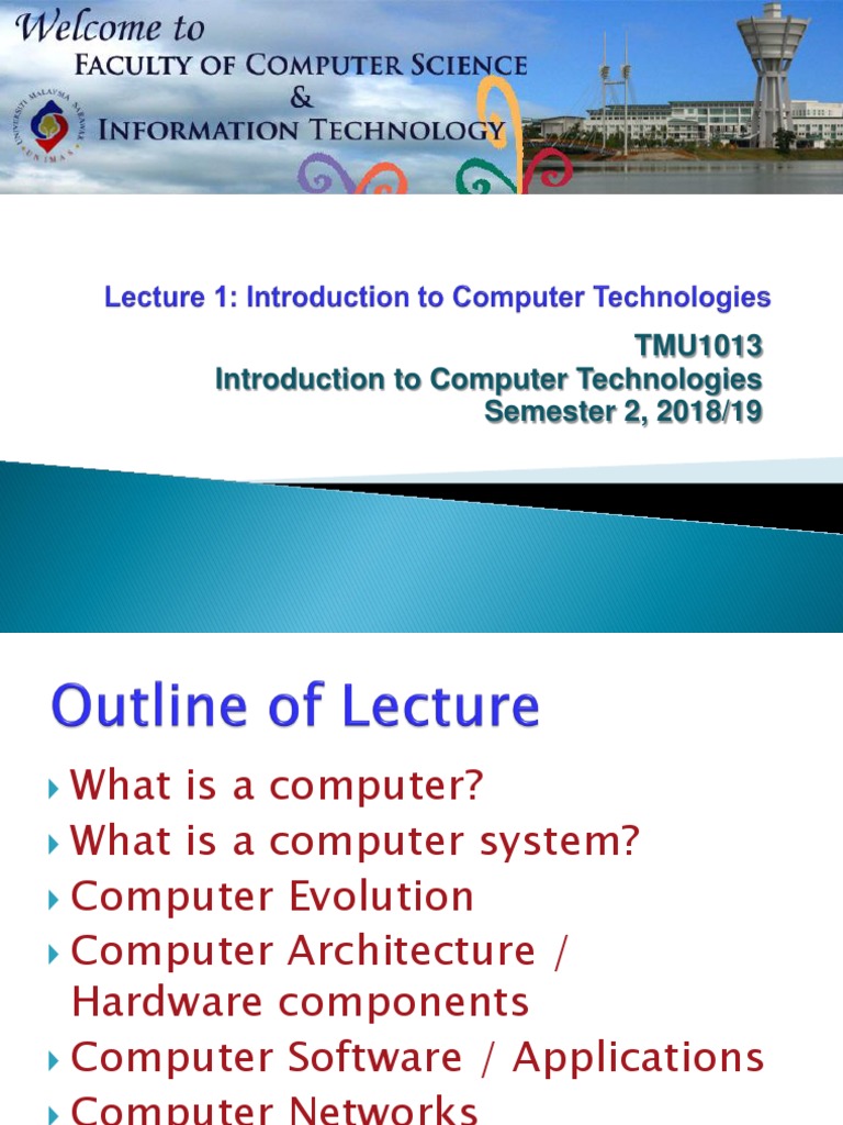 Lecture 1 | PDF | Computer Hardware | Computer Network