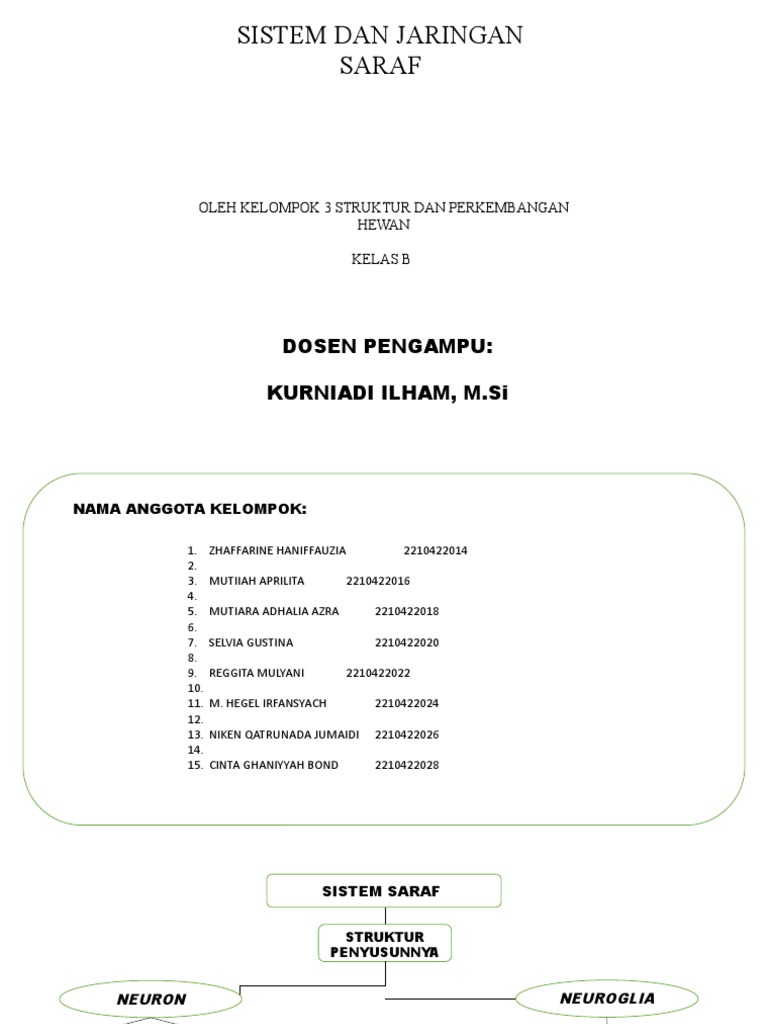 SYSTEM SARAF KELOMPOK 3 SPH | PDF