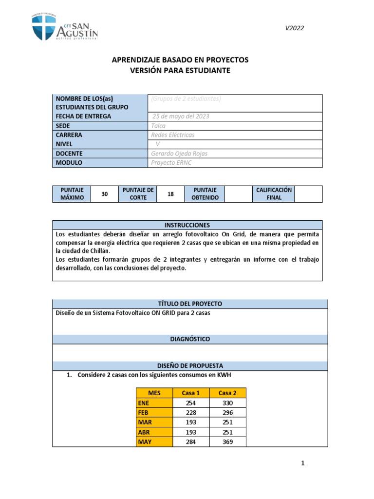 ABpro Proyecto ERNC | PDF