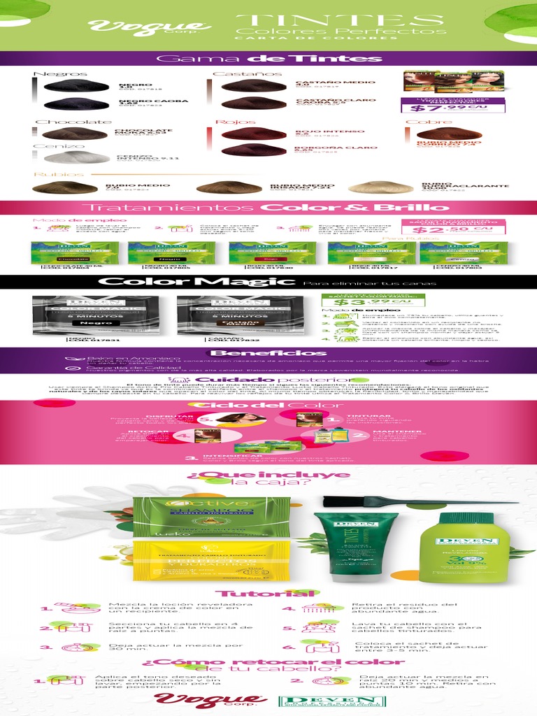 Carta de Colores Digital | PDF | Color | Pelo