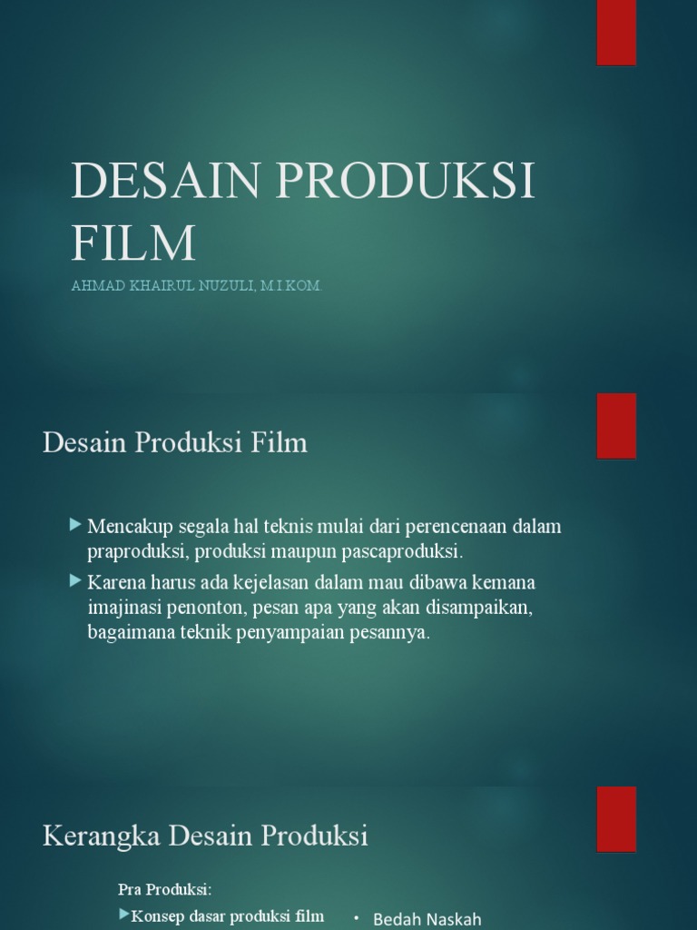 Desain Produksi Film | PDF