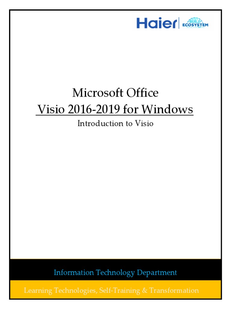 Microsoft Visio Training | PDF | Page Layout | Menu (Computing)