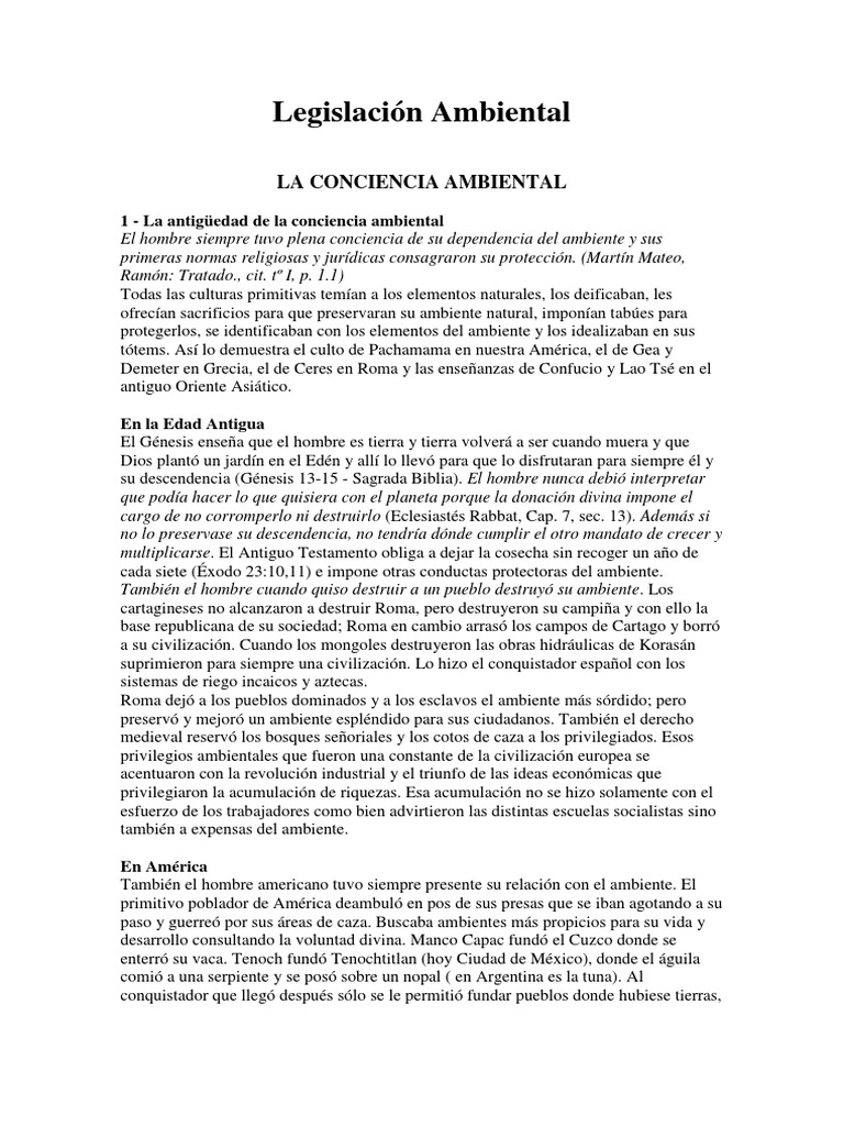 Clase 8- Legislación ambiental , Desarrollo local, la UNO y su región ...