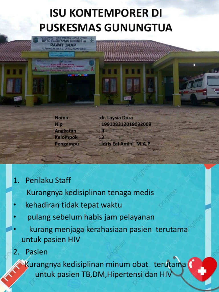 Isu Kontemporer Di Puskesmas Gunungtua (Tugas TGL 9 Maret) | PDF Isu Kontemporer Di Puskesmas Gunungtua (Tugas TGL 9 Maret) | PDF