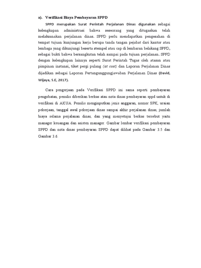 Verifikasi Pembayaran SPPD | PDF