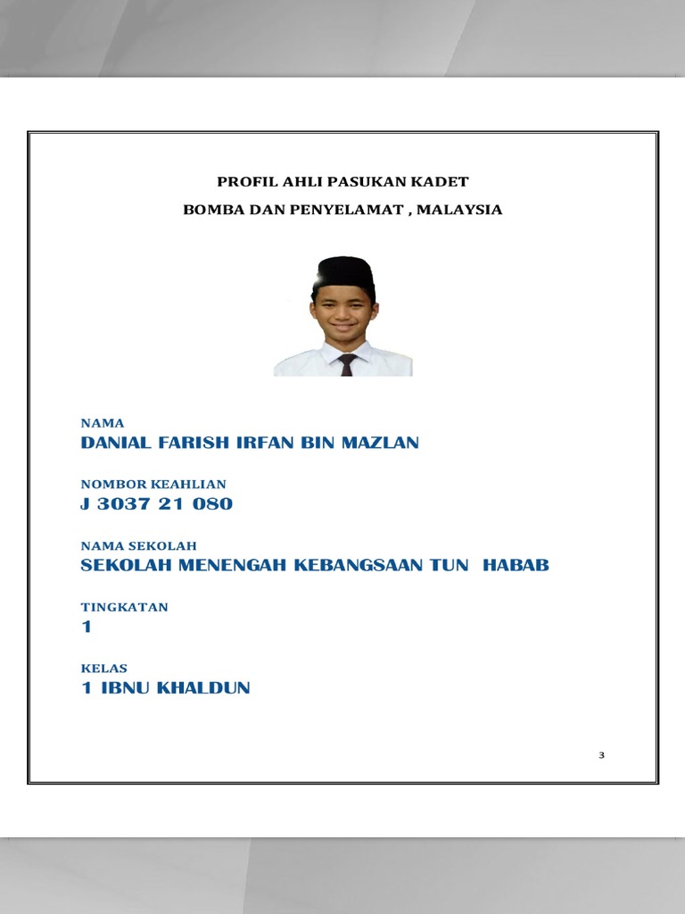 Buku Log Kadet Bomba | PDF