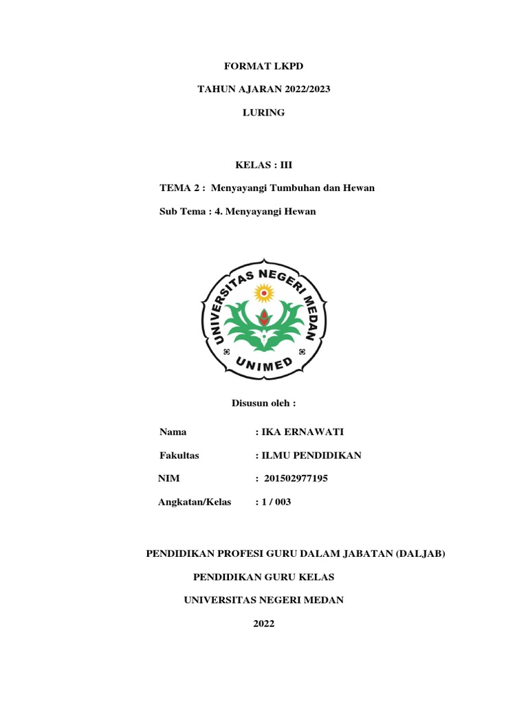 Format LKPD Luring | PDF