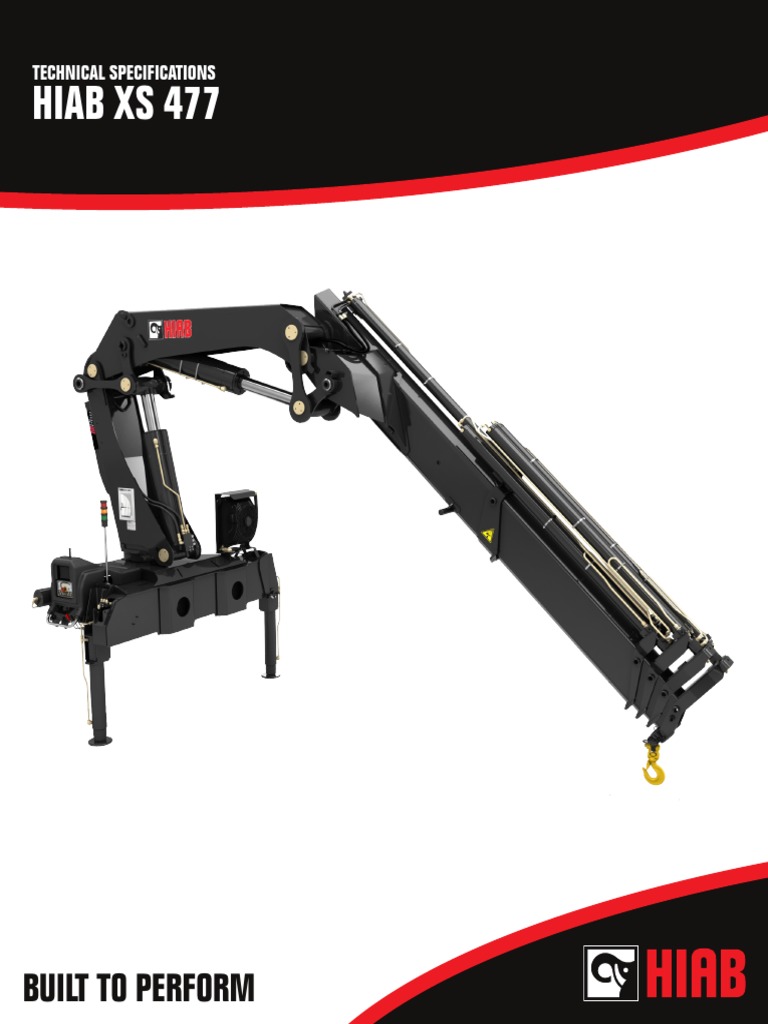 Xs Hipro 477 Crane Tech Data | PDF | Crane (Machine) | Manufactured Goods