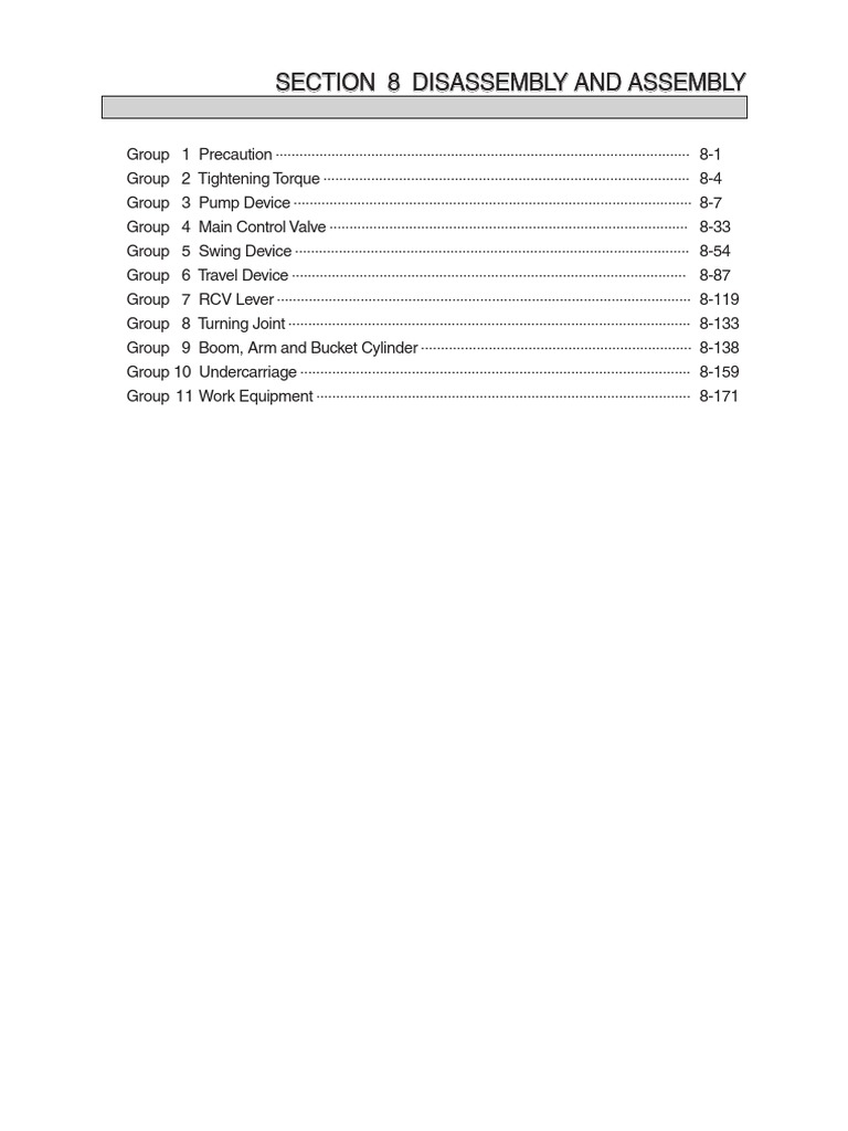 8-1. Disassembly and Assembly | PDF | Valve | Pump