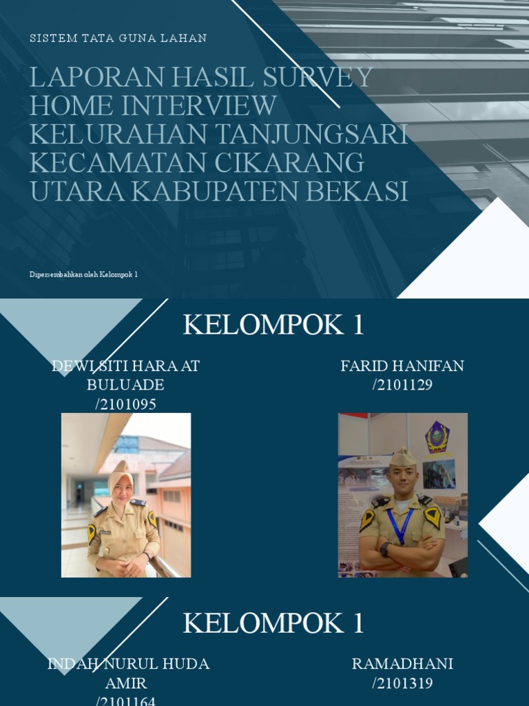 Laporan Hasil Survey Home Interview Kelurahan Tanjungsari Kecamatan ...