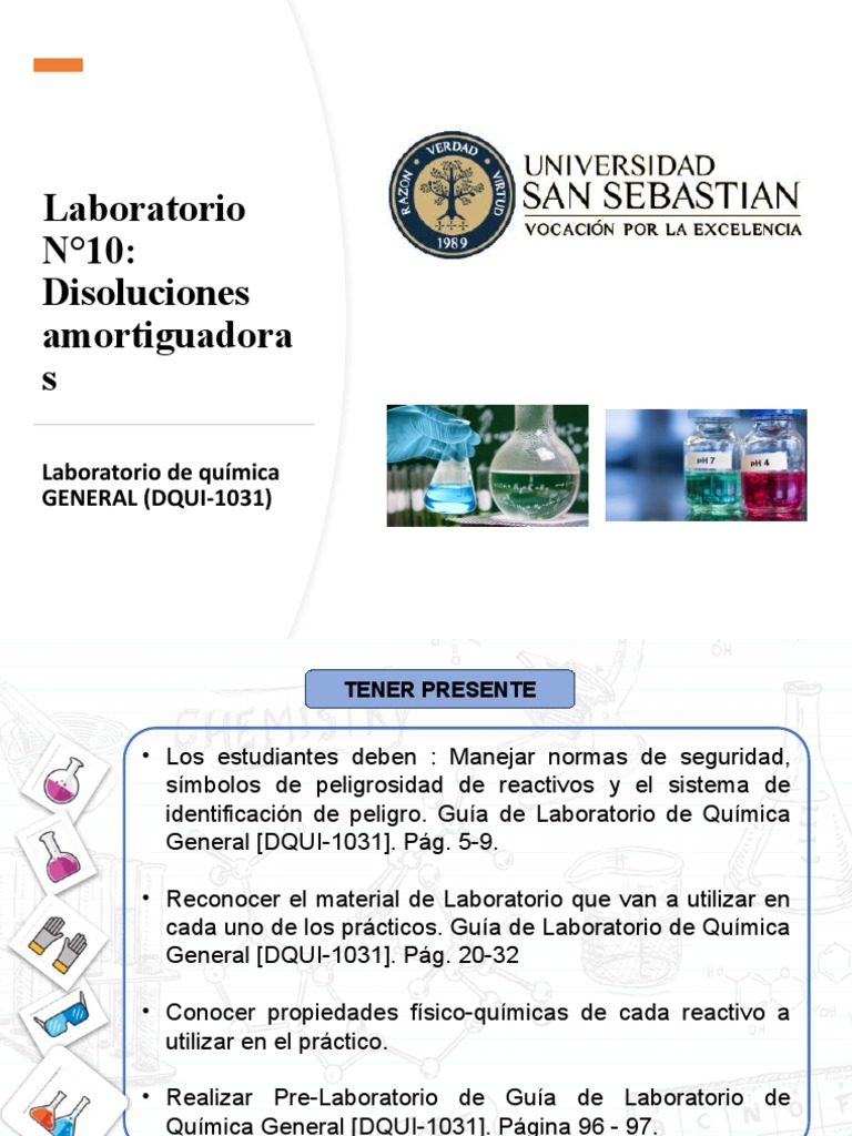 Disoluciones Amortiguadoras: Guía y Práctica | PDF | Solución tampón | Ph