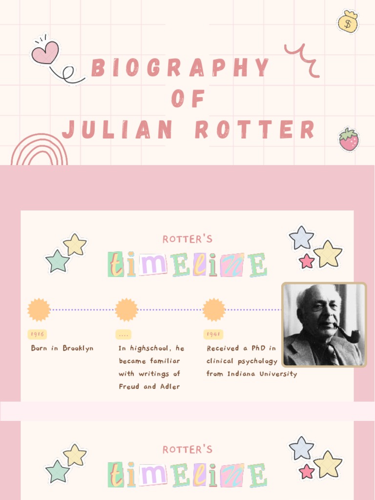 Biography of Julian Rotter | PDF | Reinforcement | Psychotherapy