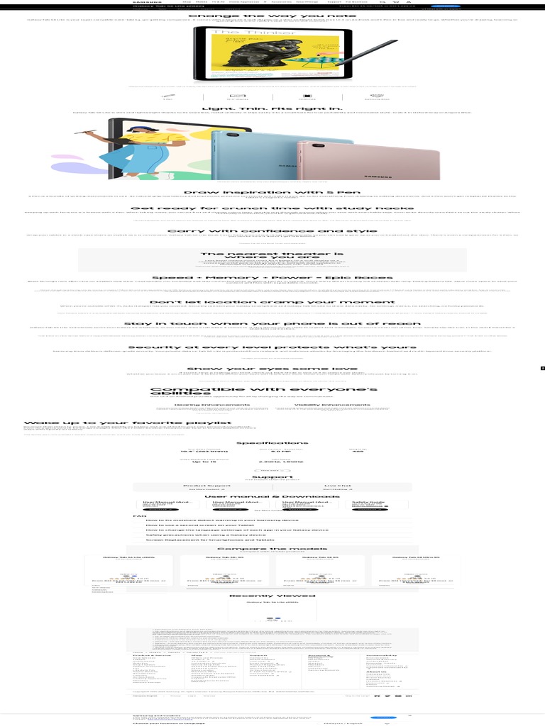 Samsung S6 Lite | PDF | Smartphone | Tablet Computer