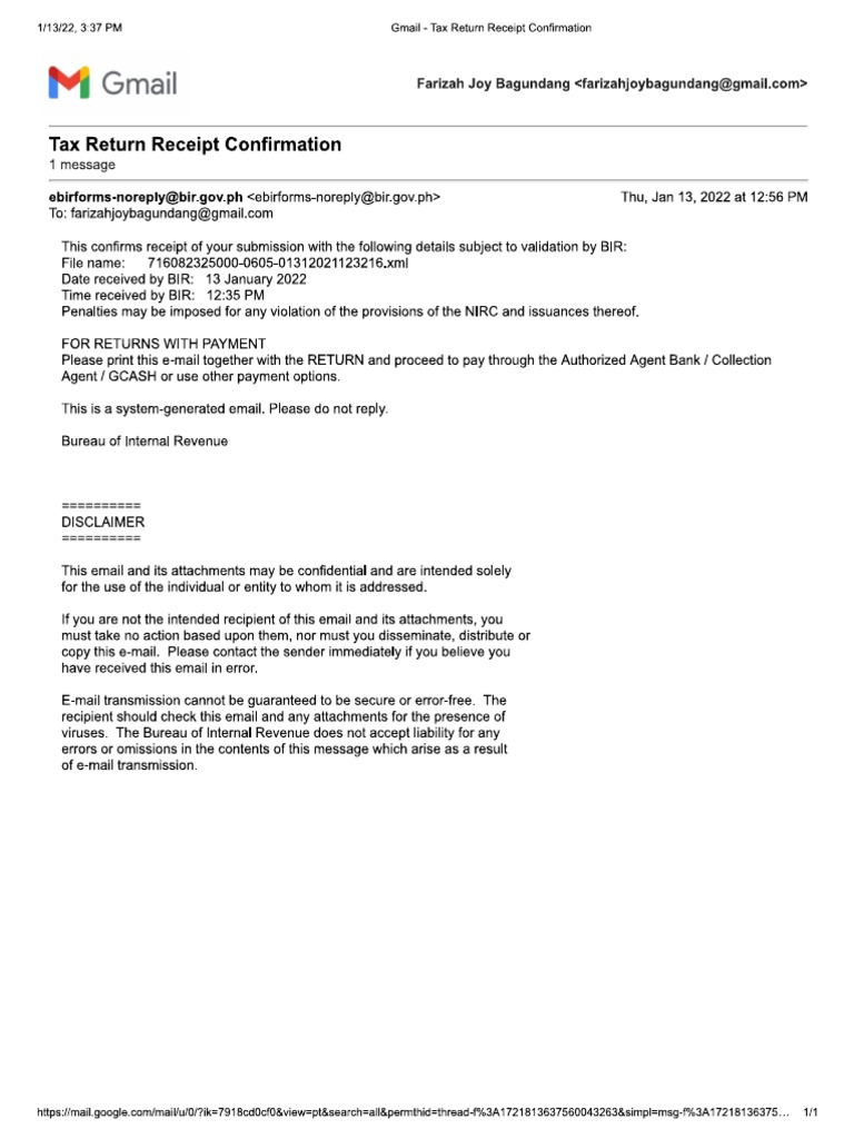 COR Email Confirmationpdf | PDF