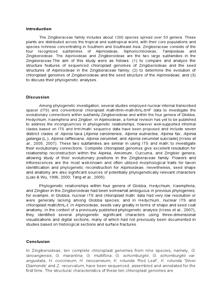 Synthesis Paper | PDF | Botany | Phylogenetic Tree