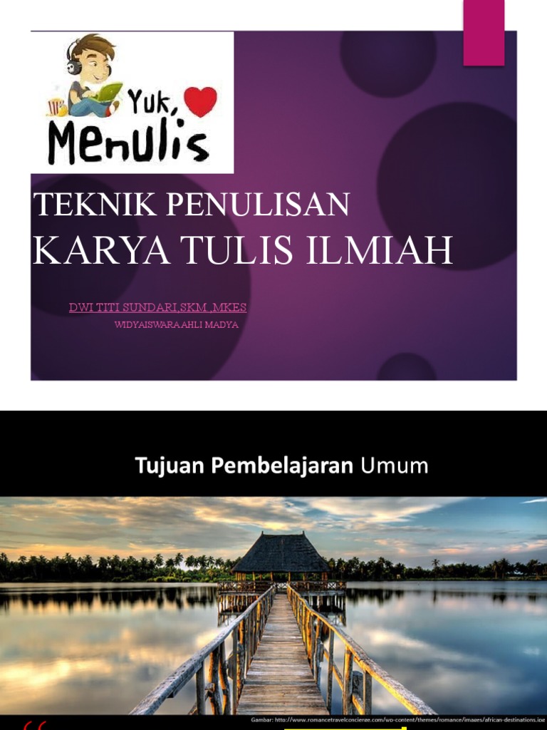 3 PST Teknik Penulisan Karya Tulis Ilmiah Ok | PDF | Seni | Sains ...