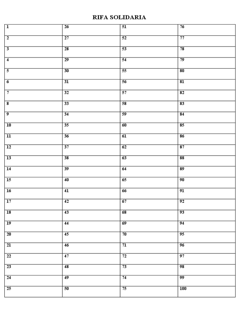 Rifa Solidaria | PDF