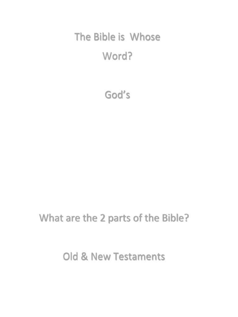 Bible Basics: Key Facts & Figures | PDF