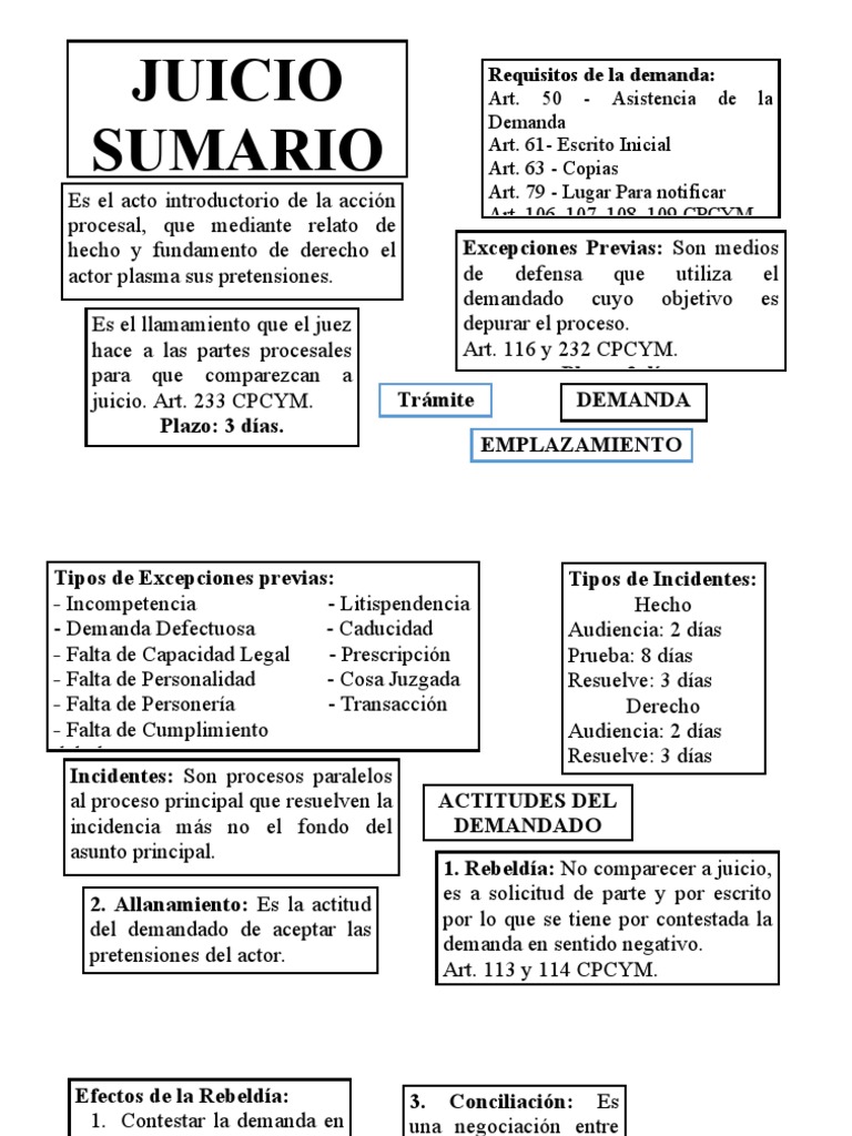Juicio Sumario Civil | PDF | Demanda judicial | Sentencia (ley)