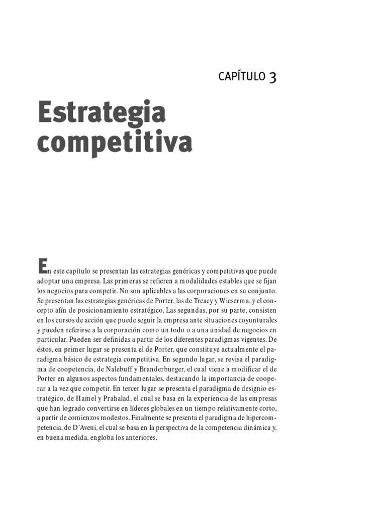 Estrategias Competitivas de Porter y Más | PDF | Marketing | Cadena de valor