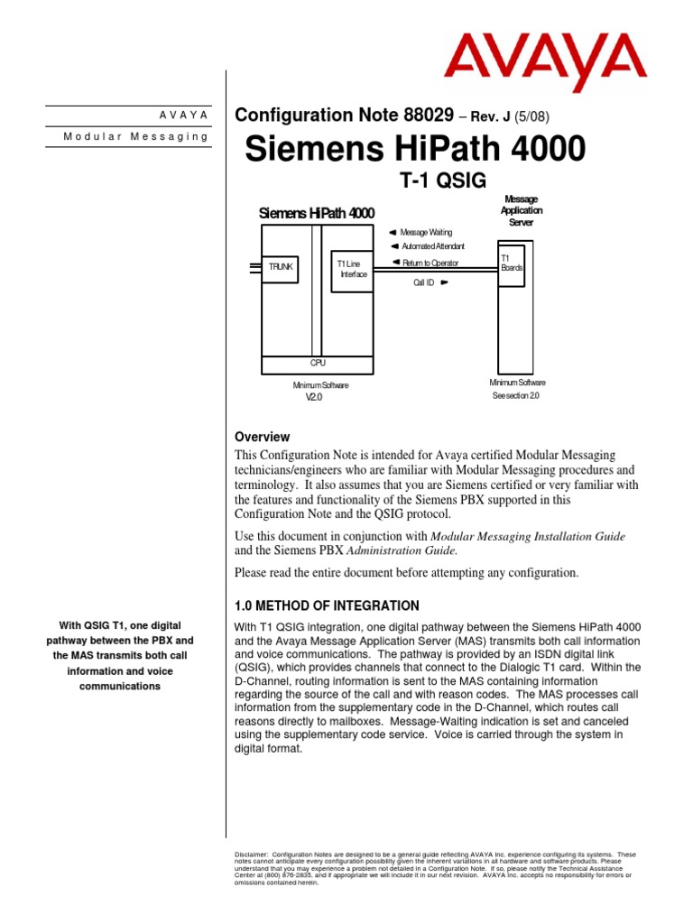 Avaya Siemens Interoperabiltycn88029 | PDF | Computing | Computer Engineering