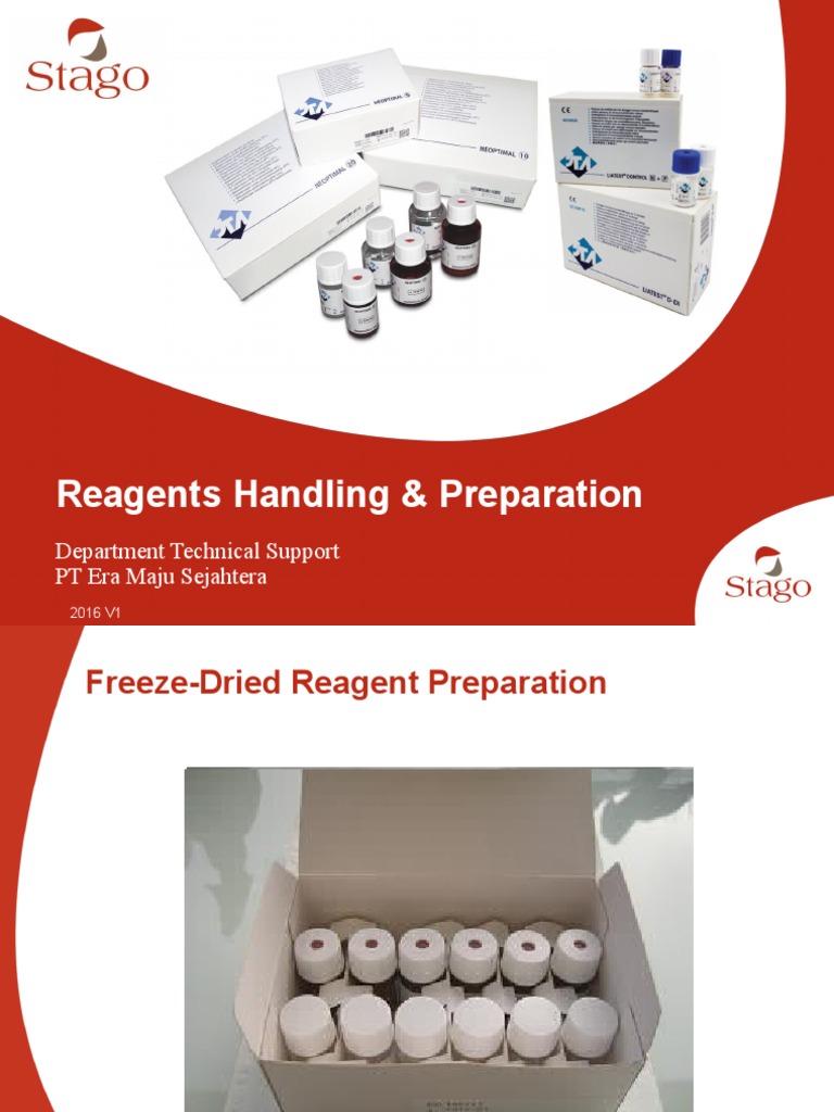 Reagent Handling Preparation START Training | PDF