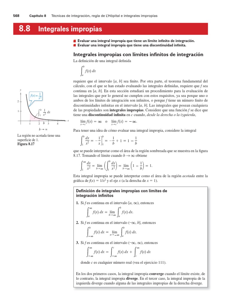 Integrales Impropias | Descargar gratis PDF | Integral | Lógica matemática
