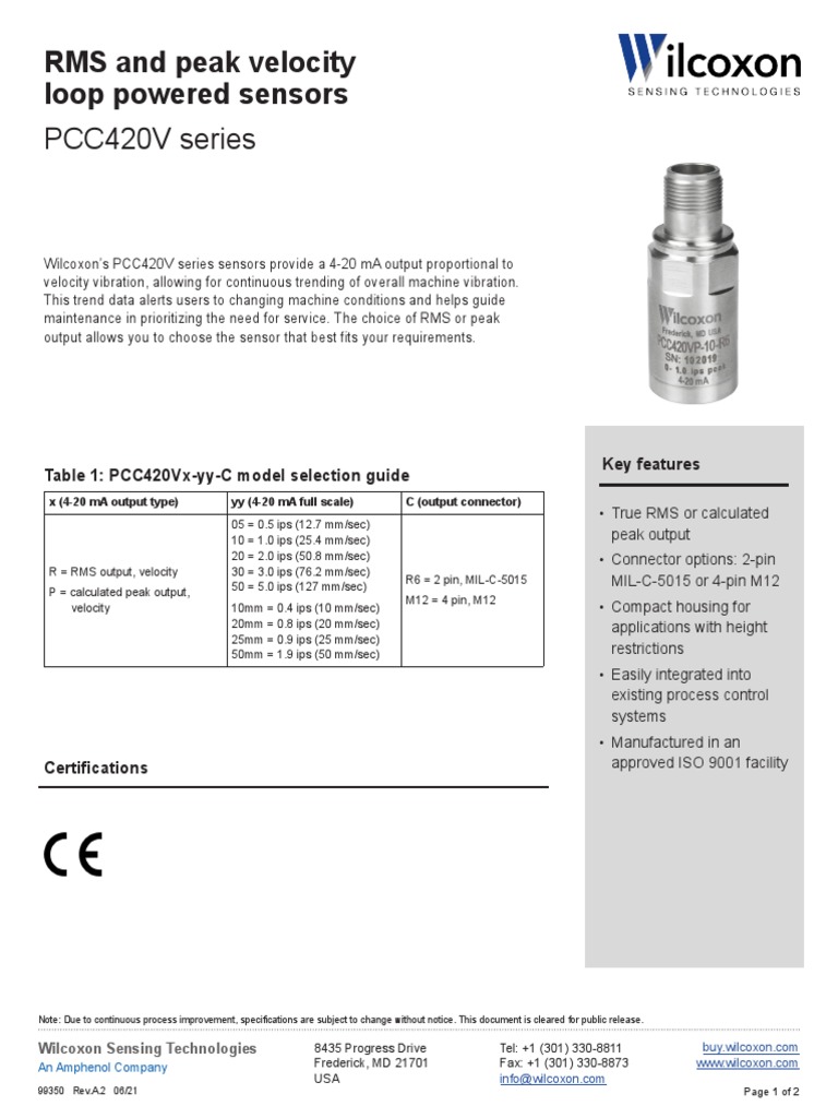 Sensor de Vibracion | PDF