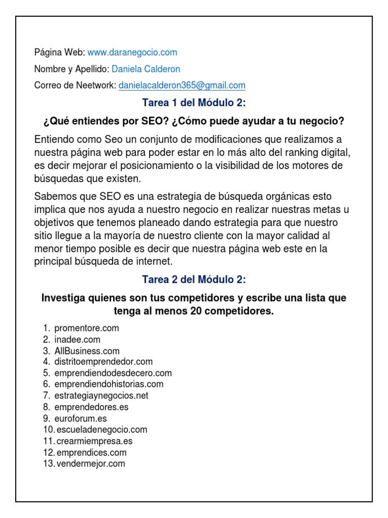 Modulo 2 de Neetwork | PDF | Posicionamiento en buscadores | Caché ...