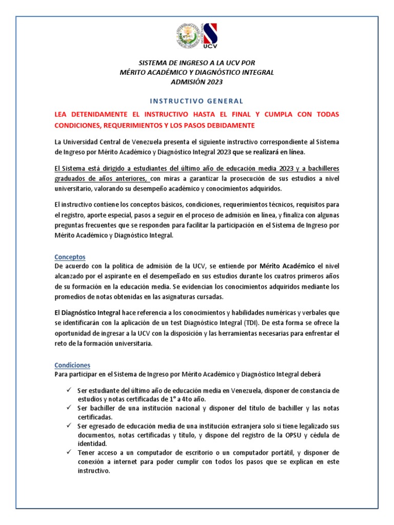 A SIMADI 2023. Instructivo General Proceso en Línea | PDF | Internet ...