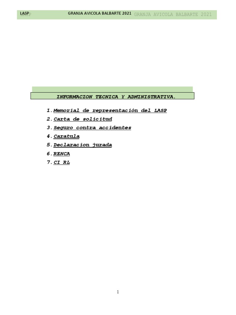 Lasp Balbarte Final | PDF | Agua | Avicultura