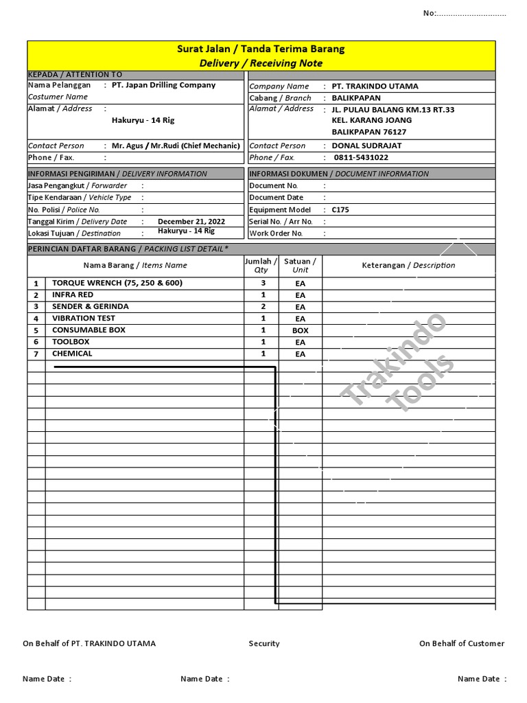 Form DN Tools | PDF