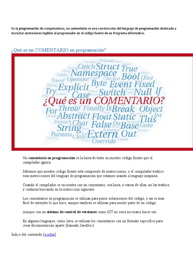 06 Comentarios | PDF | Script Java | Lenguaje de programación