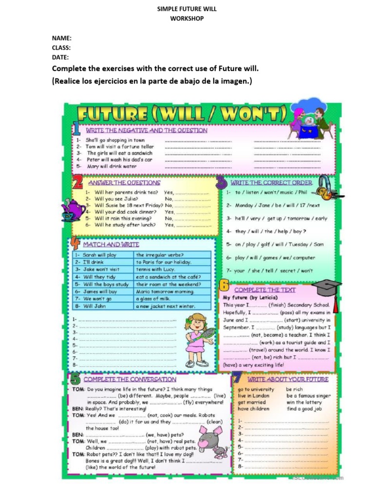 Simple Future Will | PDF