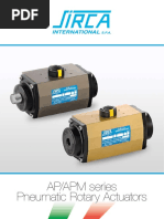 Sirca Pneumatic Actuator Specifications | PDF | Actuator | Valve