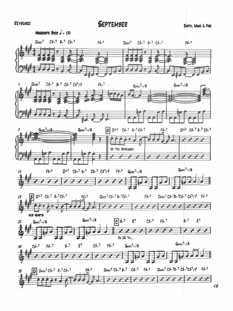 September - Piano | PDF