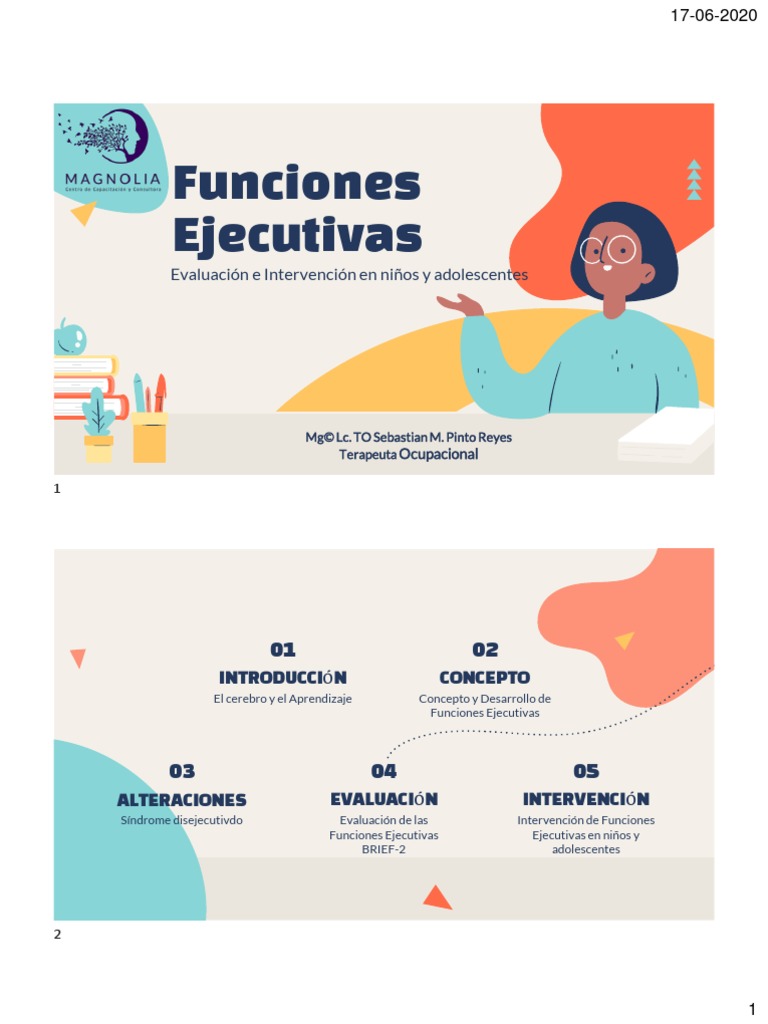 Funciones Ejecutivas - Presentación | PDF | Funciones ejecutivas | Las emociones