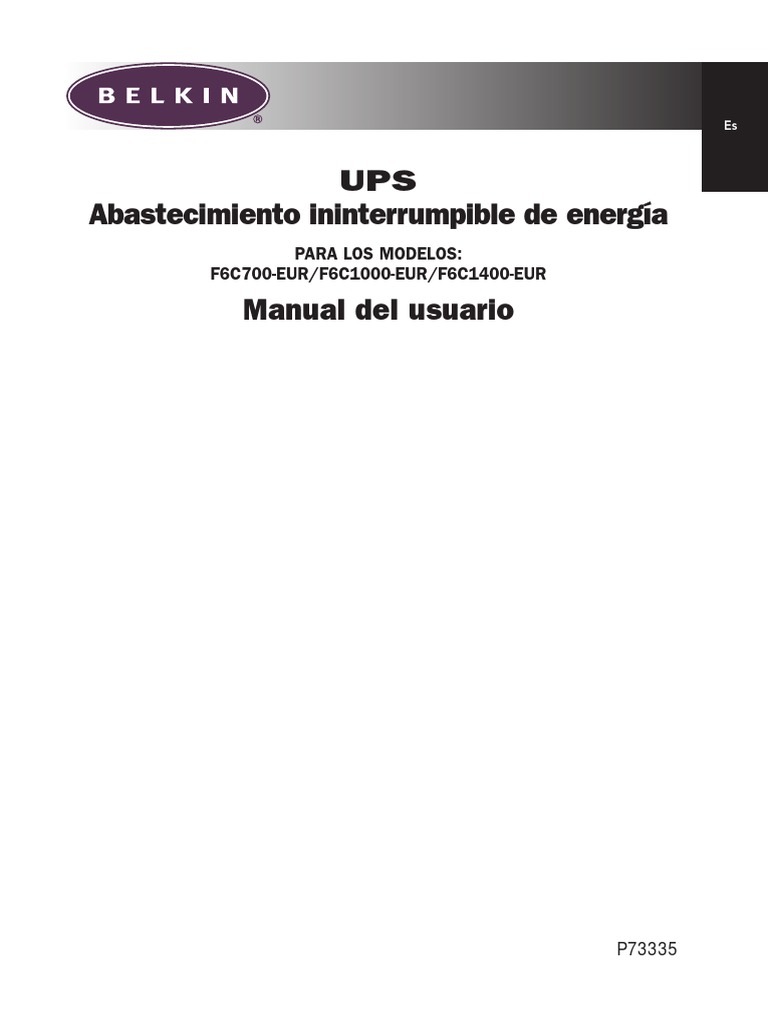 Manual UPS | PDF
