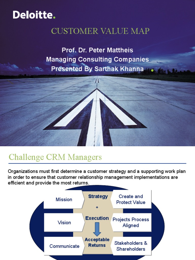 Pre Customer+Value+Map (Deloitte) SoSe 23 | PDF