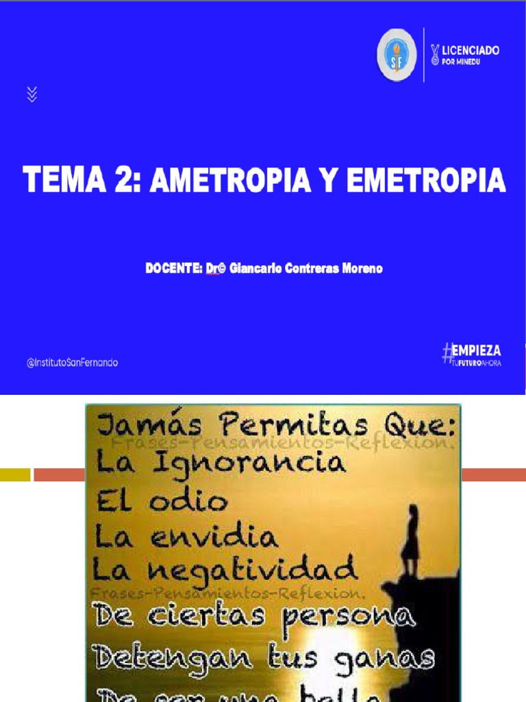 Clase 2. - Ojo Normal | PDF | Ojo humano | Óptica