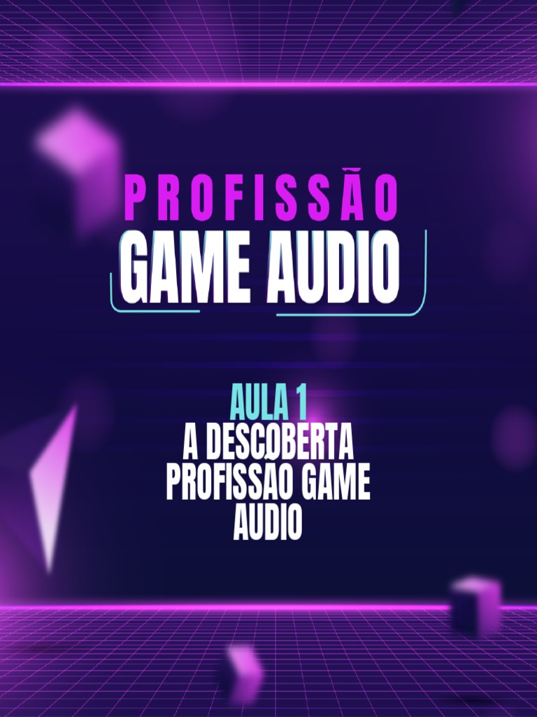 Guia Profissão Game Audio | PDF | Som | Mercado (economia)