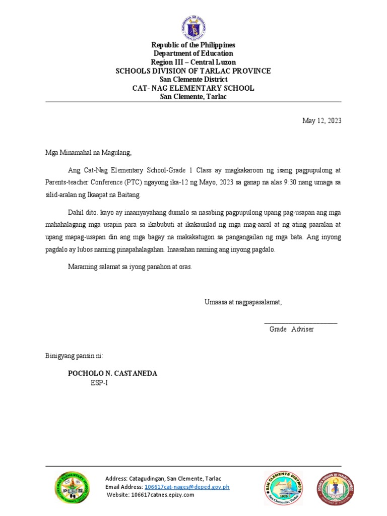 Letter of Invitation Meeting | PDF