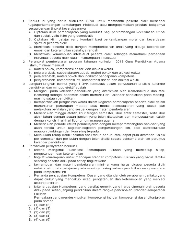 Contoh Soal PKB | PDF | Karier & Perkembangan