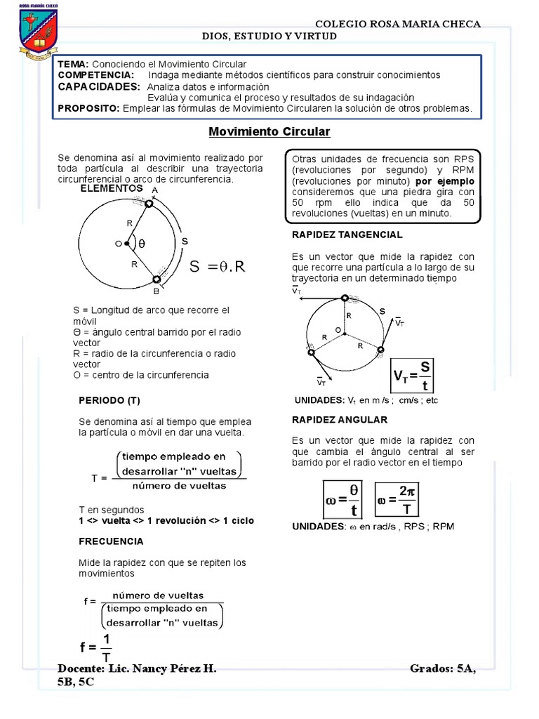 MOVIMIENTO CIRCULAR | PDF