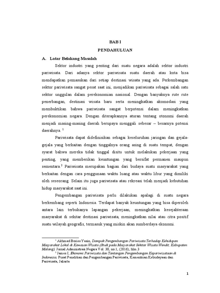 Bab I Latar Belakang Fix | PDF