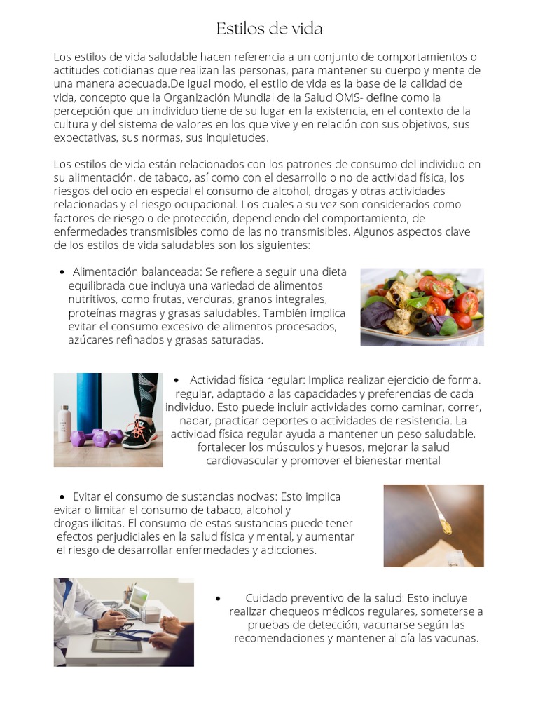 Estilos de Vida | PDF