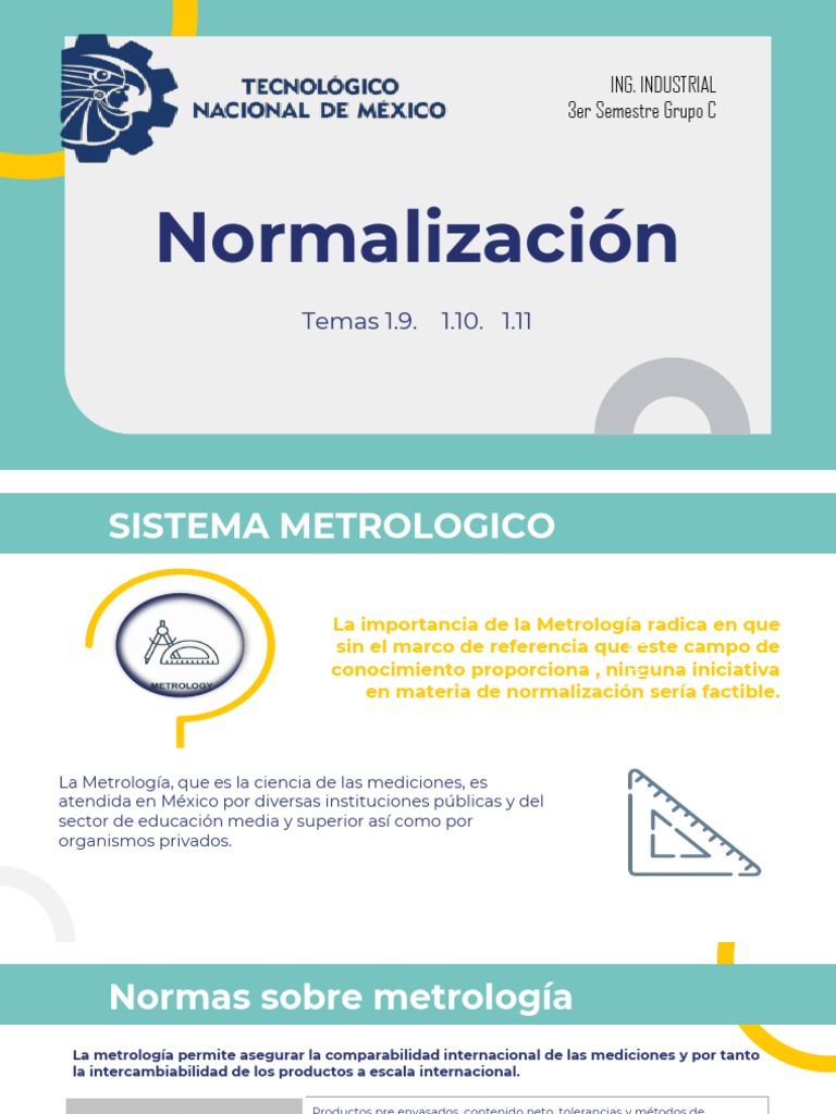 Pa1. Pa2. Diapositivas | PDF | Metrología | Calidad (comercial)