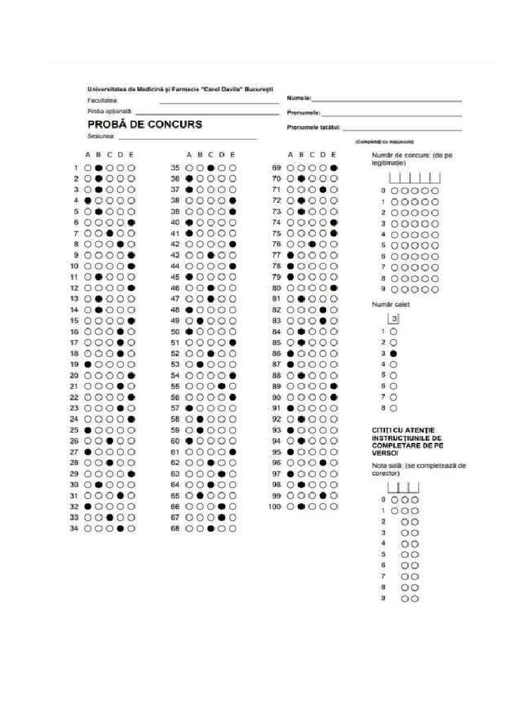 Barem MG 2020 (UMFCD) | PDF